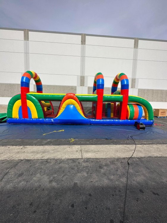 38FT rainbow obstacle course - L&L Party Rental LLC Shippensburg PA